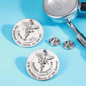 Nurse Pin for Pinning Ceremony Custom School Name | RN LVN LPN BSN NP Nursing Pin | Personalized Nursing School Graduation Gift Nurse Gift | Nursing Pin for Nurse