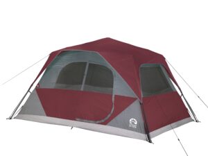 kings river instant cabin tent, 8 person, merlot