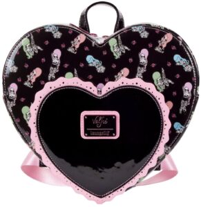 loungefly valfre double heart mini backpack