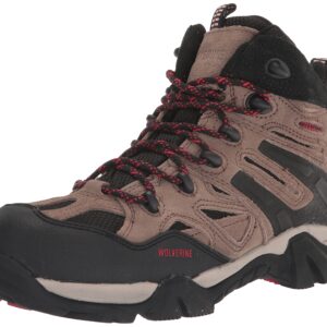 Wolverine Men's Wilderness Waterproof Composite Toe Mid Hiker Hiking Boot, Gravel, 8.5 Wide