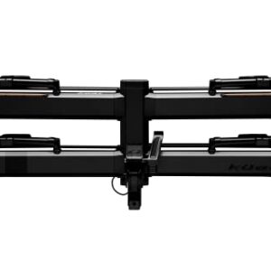 KUAT 2" Piston Pro X LED Dual Ratchet Hitch Rack - Secure Rugged Kashima-Coated Portable Foldable Easy-to-Use No Frame Contact 2-Bike Hauling Platform with 53" Max Wheelbase & 5" Max Tire Width