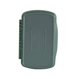 fishpond tacky pescador waterproof silicone slit fly box - magpad - small - smoke grey | small fly fishing fly box