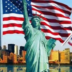 NanMuc Vacation Travel American Flag New York City Statue of Liberty Charm Bead fit Pandora Bracelets for Women Holiday