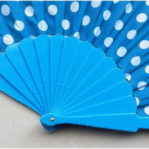 Handmade Folding Fan Chinese Folding Paper Fan Retro Hand Fans Mini Portable Folding Small Fan Wedding Party Hand Fan Flower Handheld Fan (Color : G)