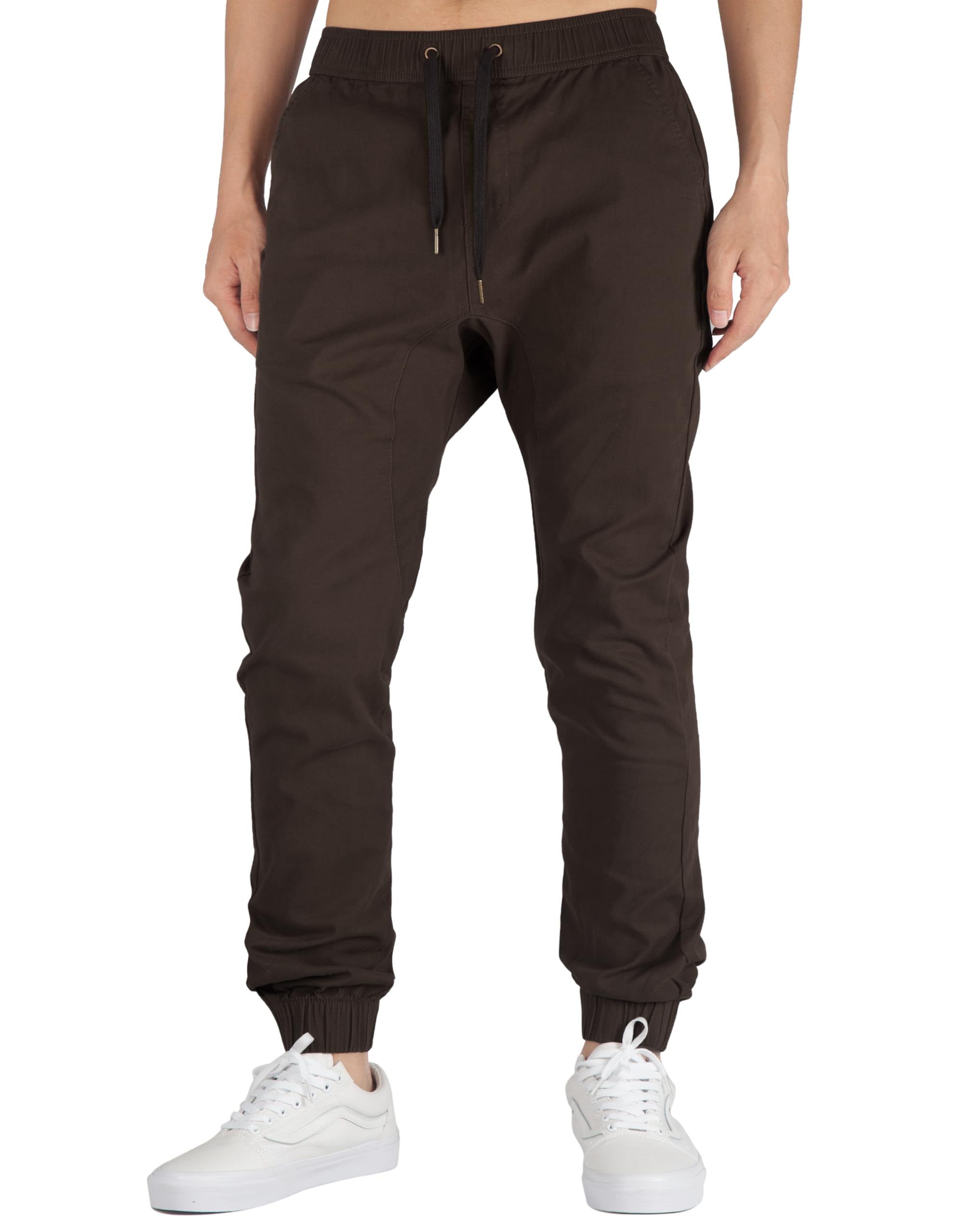 ITALYMORN Jogger Pants for Men Breathable Casual Pants (Dark Brown, XX-Large)