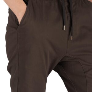 ITALYMORN Jogger Pants for Men Breathable Casual Pants (Dark Brown, XX-Large)