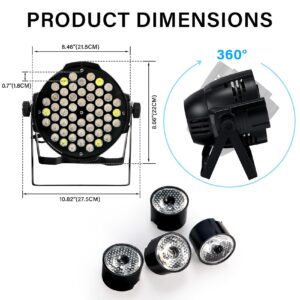 TENGCHANG 180W 56 LED Par 64 Blinder Light RGBW DJ Stage Lights DMX512 Stage Washer for Wedding Party Disco Stage Lighting