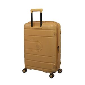 it luggage Eco Tough 30" Hardside Checked 8 Wheel Expandable Spinner, Honey Gold