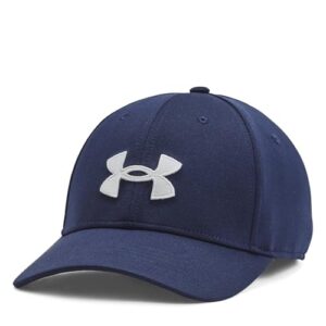 under armour men's blitzing cap adjustable, (410) midnight navy / / mod gray, one size fits most