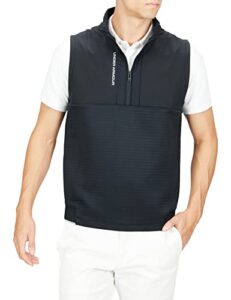 under armour men's storm daytona vest, (001) black/black/reflective, x-large