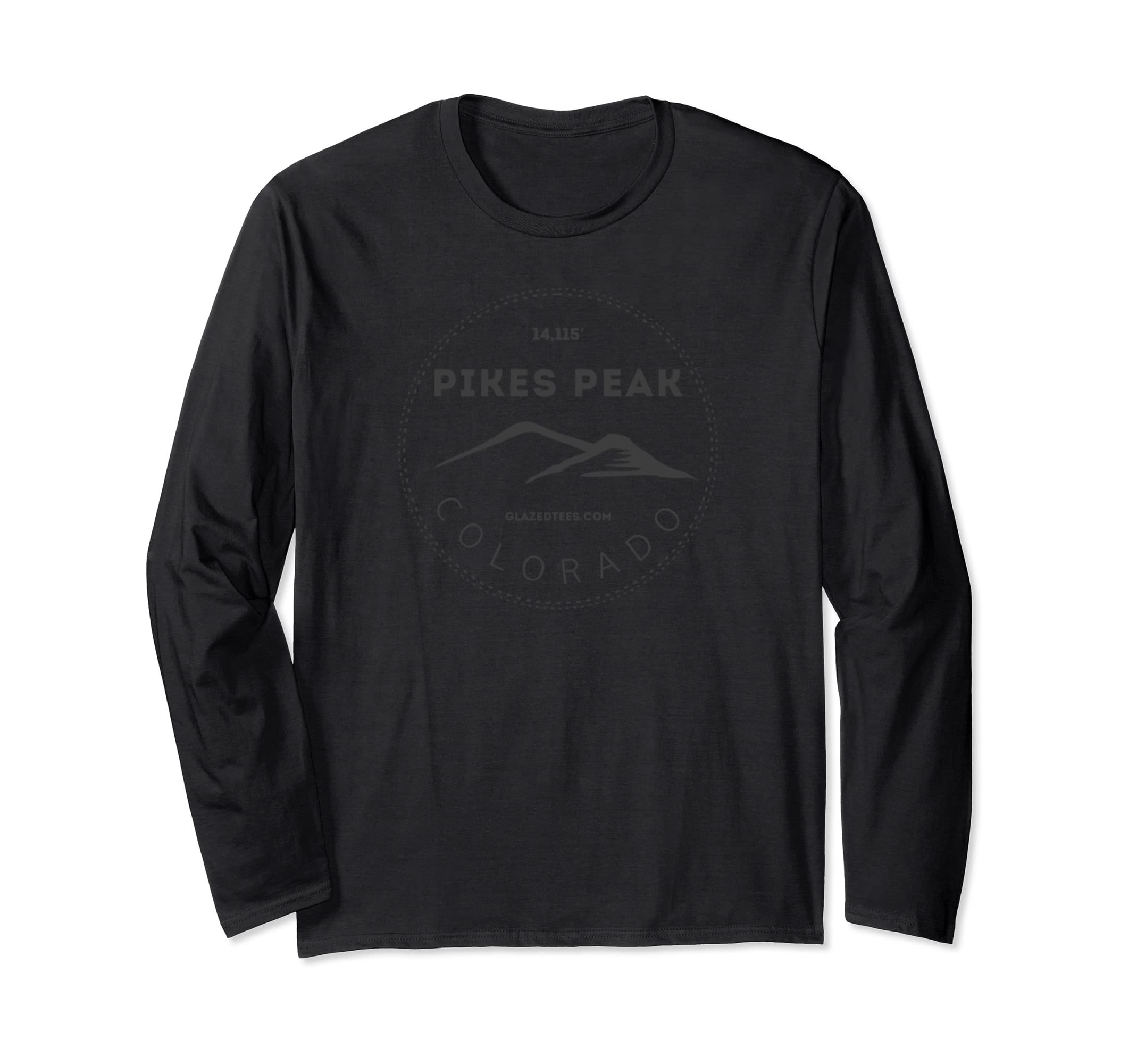 Pikes Peak Colorado - Bluebird Day Mountain Adventure Long Sleeve T-Shirt