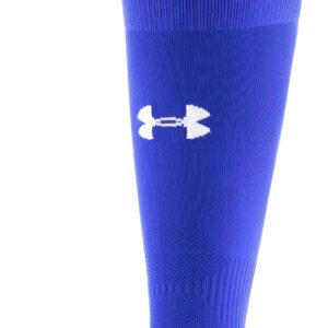 Under Armour Adult Soccer Performance Over-The-Calf Socks, 1-Pair, Royal/Black/White, Medium