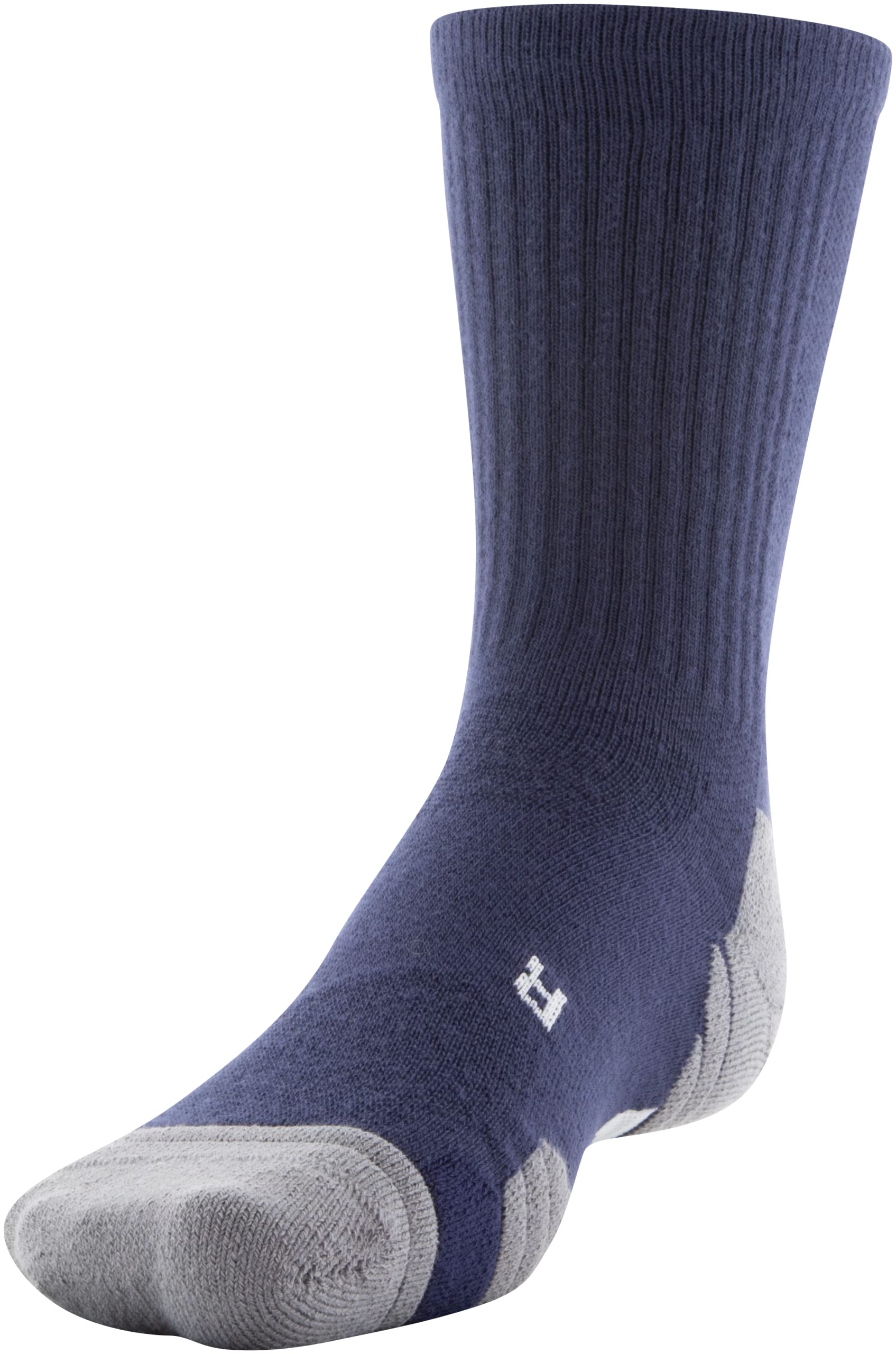 Under Armour Youth Team Crew Socks, 1-Pair, Midnight Navy/Graphite/White, Small