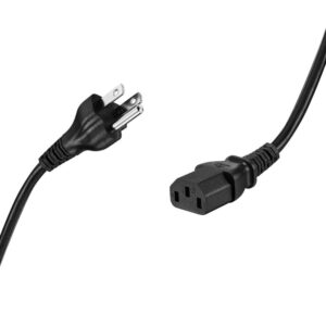 12Ft 3 Prong Power Cord Compatible Guitar Amp, ION Block Rocker, Job Rocker, Explorer Portable Speaker System, ION iPA76C iPA76A iPA76S IPA23 Block Party & Live Power Cable Replacement