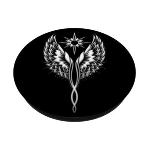 Angels Wings with Sun Guardian-Angel with Sun Rays PopSockets Swappable PopGrip