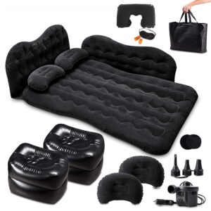 car air mattress truck back seat bed – zento deals camping bed inflatable mattress – portable travel bed with pillows – travel camping sleeping outdoor bed – universal car suv truck and rv…