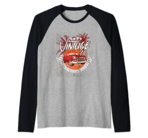 car - hot rod classic vintage car raglan baseball tee