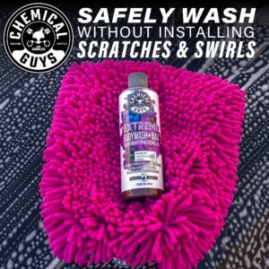 Chemical Guys CWS_207_16 Extreme Bodywash & Wax Foaming Car Wash Soap, 16 fl oz, Grape Scent ACC160 Heavy Duty Ultra Clear Detailing Bucket