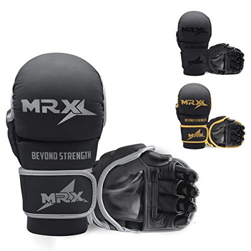 MRX MMA Professional Protective Grappling Gloves 7oz Muay Thai Training Kickboxing Punching Sparring Sports Cage Fighting Combat Glove Boxing Punching Glove Mitts