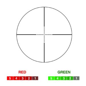 CVLIFE 3-9x40 Rifle Scope, Red & Green Illuminated Optical Riflescope, Mil-dot Reticle Scope for Hunting with Mounts