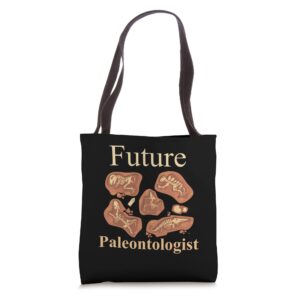 future paleontologist dinosaur fossil paleontology science tote bag