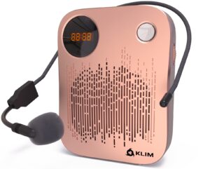 klim clarity portable voice amplifier for teachers - new 2023 - portable microphone w speaker - recording - play music - voice amplifier for classroom - guides - yoga or fitness instructors