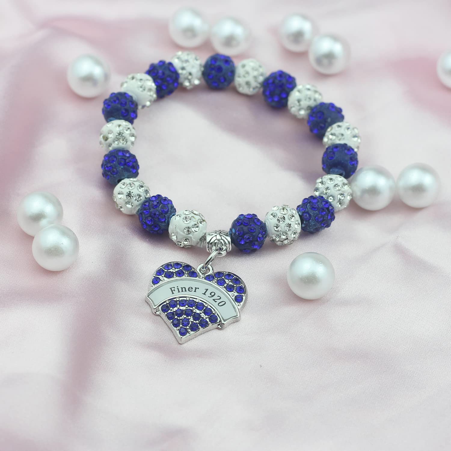 Sorority Paraphernalia Gift ZPB Crystal Bracelet 1920 Finer Women Gift Greek Sorority Jewelry for Women Sisterhood (ZPB Bracelet)