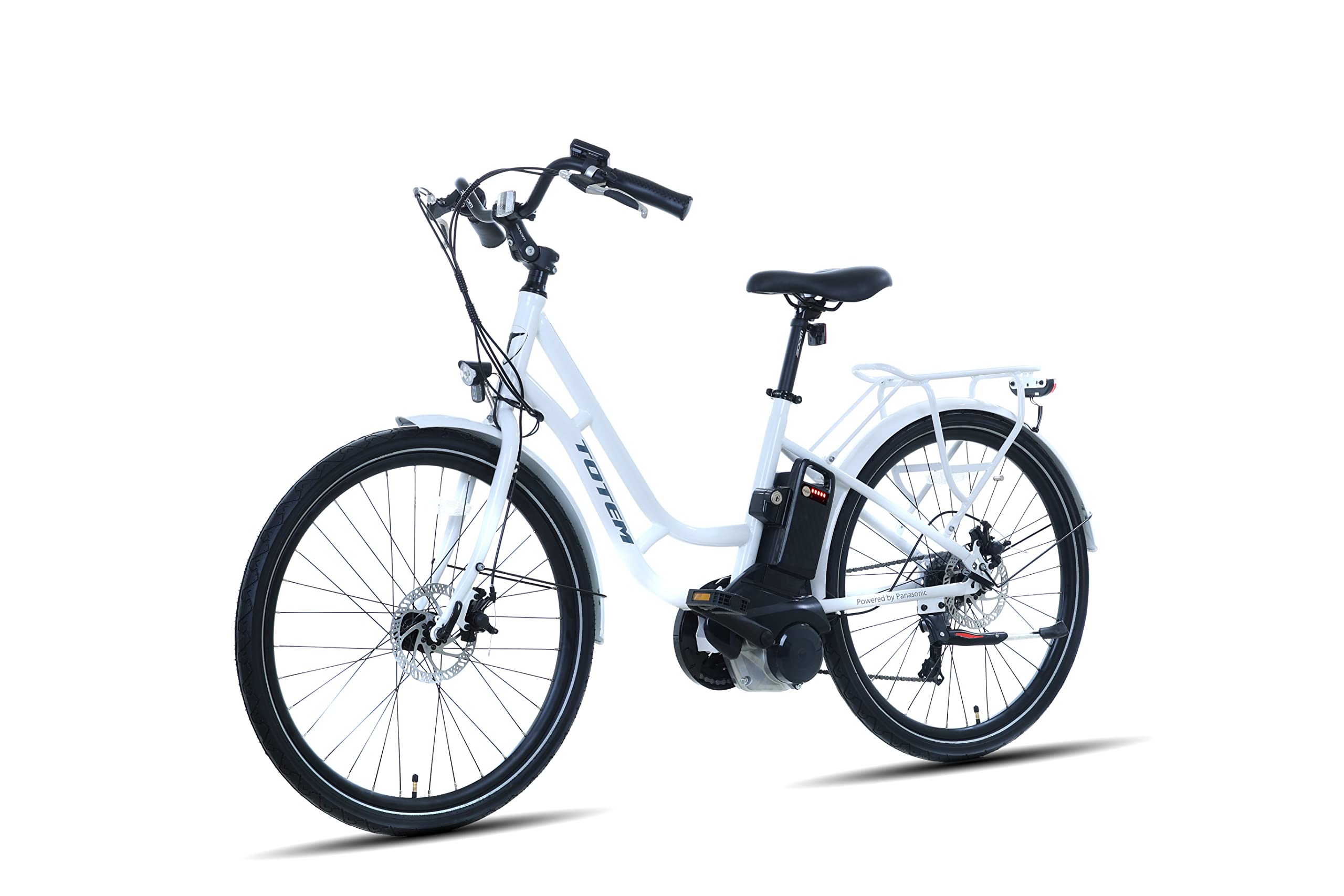 Totem Electric Bike for Adults 26'', Urban Electric Bicycle with 250W Removable 25.2V 16Ah Lithium Battery, City Electric Bike with 7-Speed Gears