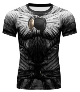 red plume men's compression shirts workout sports fitness short sleeve training base layers shirt (dark grey, m)