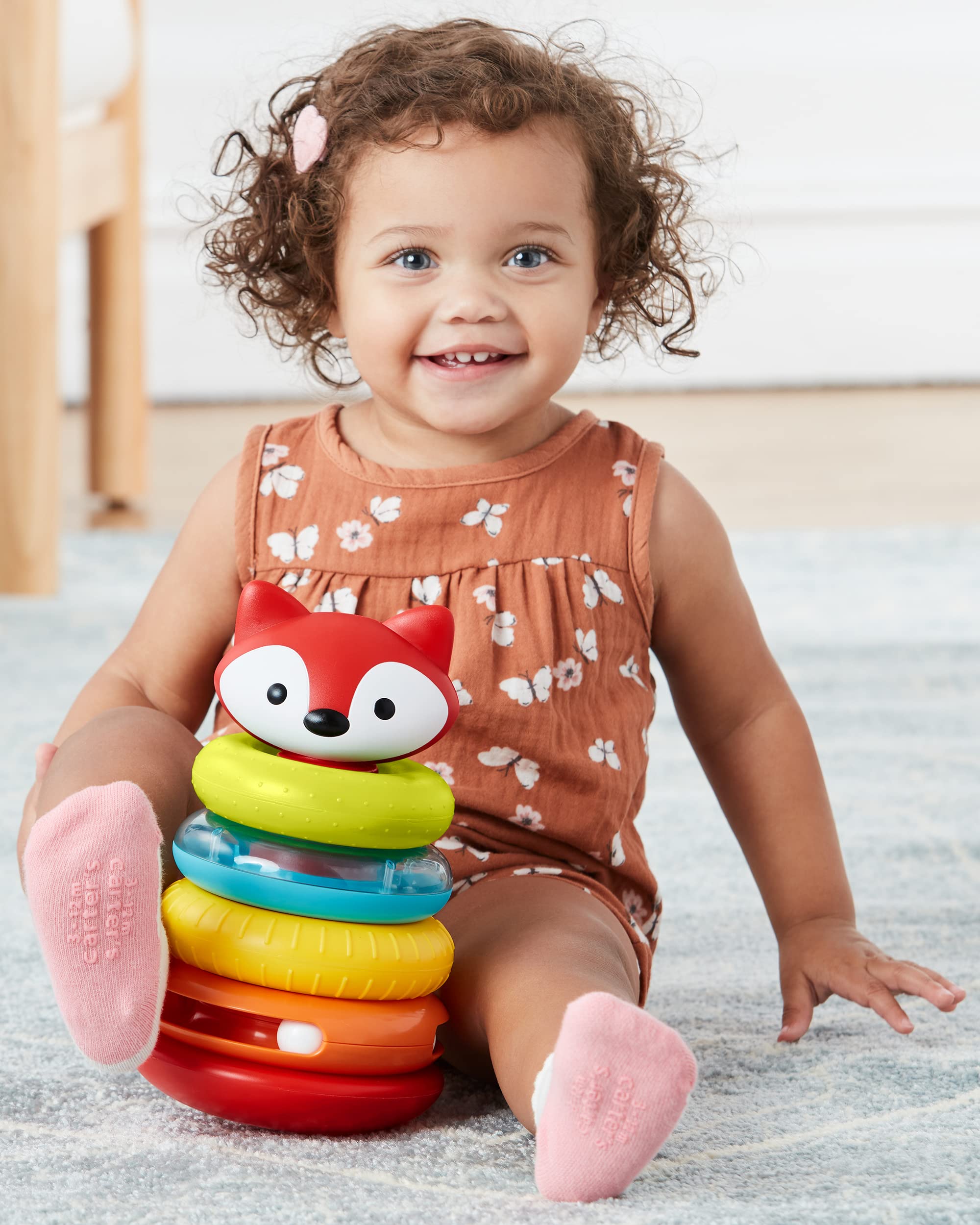 Skip Hop Baby Stacking & Nesting Toy, Explore & More Fox Stacking Toy