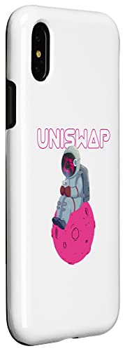 iPhone X/XS Uniswap UNI Cute Moon Man Crypto Currency Investor Trader Case