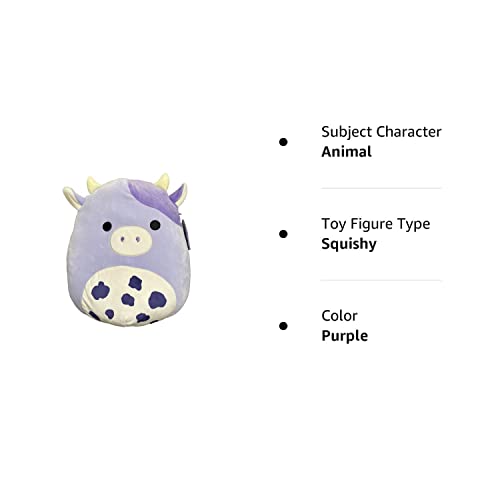 Squishmallows Official Kellytoy Squishy Soft Plush Toy Animal (14 Inch, Bubba The Purple Cow)