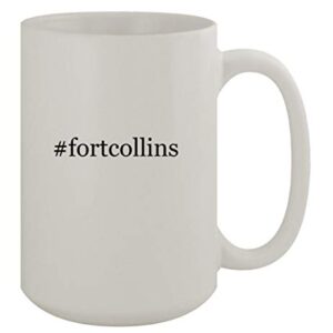 Knick Knack Gifts #fortcollins - 15oz Ceramic White Coffee Mug, White