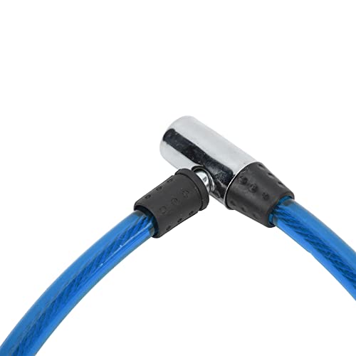 Bike Cable, Two Keys Durable Material Cable Lock Portable Size Easy Operation Widely Used for Gate for Bike for Motorcycle(blue)