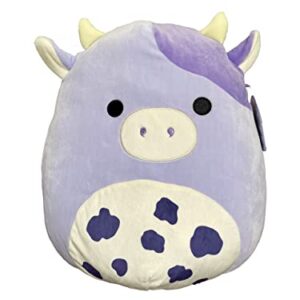 Squishmallows Official Kellytoy Squishy Soft Plush Toy Animal (14 Inch, Bubba The Purple Cow)