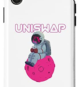 iPhone X/XS Uniswap UNI Cute Moon Man Crypto Currency Investor Trader Case