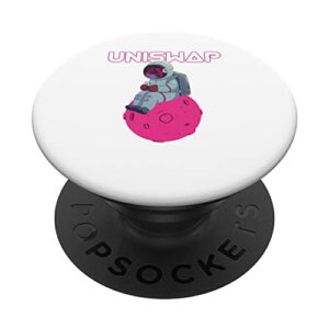 uniswap uni cute moon man crypto currency investor trader popsockets swappable popgrip