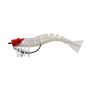 bay state tackle soft prawn / shrimp fishing jig (royal red shrimp)