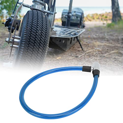 Bike Cable, Two Keys Durable Material Cable Lock Portable Size Easy Operation Widely Used for Gate for Bike for Motorcycle(blue)