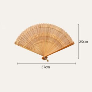 Handmade Folding Fan Folding Fan, Hand-held Fan,Chinese Style Bamboo Fan Portable Fan Souvenir Folding Fan Gift Fan Front Handheld Fan