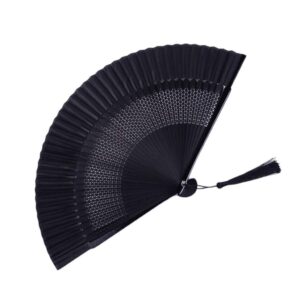 fkjlun handmade folding fan folding fan, hand-held fan, hand fan, dance folding fan, crafts home gift jewelry folding fan handheld fan (color : c)