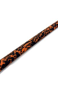 eva foam grips for fishing rods (fire orange and black), 17 3/4inch x 1.16inch x .47inch