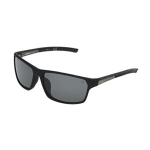 ironman enthusiast square sport sunglasses for men, black, 61mm