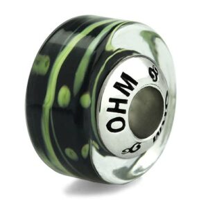 ohm infected dream glass bead