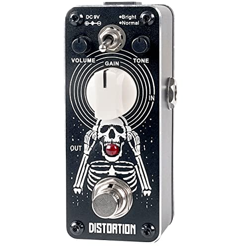 Sondery Distortion Pedal with 2 Effects of Bright and Normal, 70-80’s Classical British Stack Sound, Mini Effect Pedal for Electric Guitars True Bypass, Art Design Series