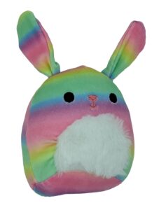 squishmallows official kellytoy plush squishy soft 5" easter squad - danya the rainbow bunny