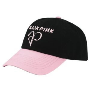 Blackpink BP Logo Plain Black Traditional Adjustable Hat