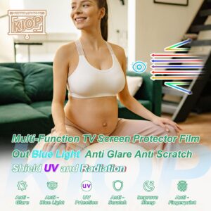 KIOP Anti Glare Out Blue Light and UV Anti Scratch TV Screen Protector for 65 Inch Multi-Function New Upgrade Matte Filter,65" Narrow Frame