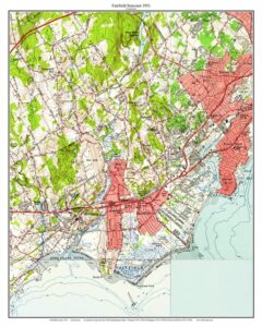 fairfield seacoast 1951 - old topographic map usgs sasco hill custom composite reprint connecticut 7x7 - coast 6-24"x30"