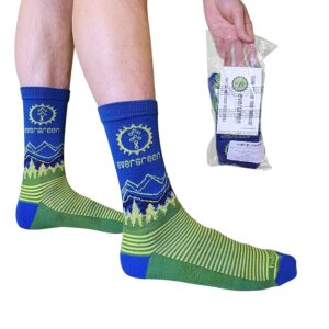 Evergreen Mountain Bike Alliance Wool Socks Blue M